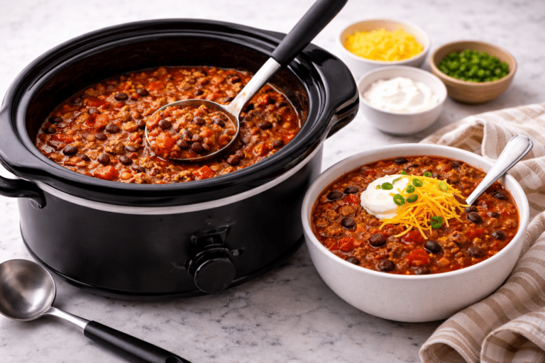 Best Midwest Crockpot Chili - Our Family Cooks