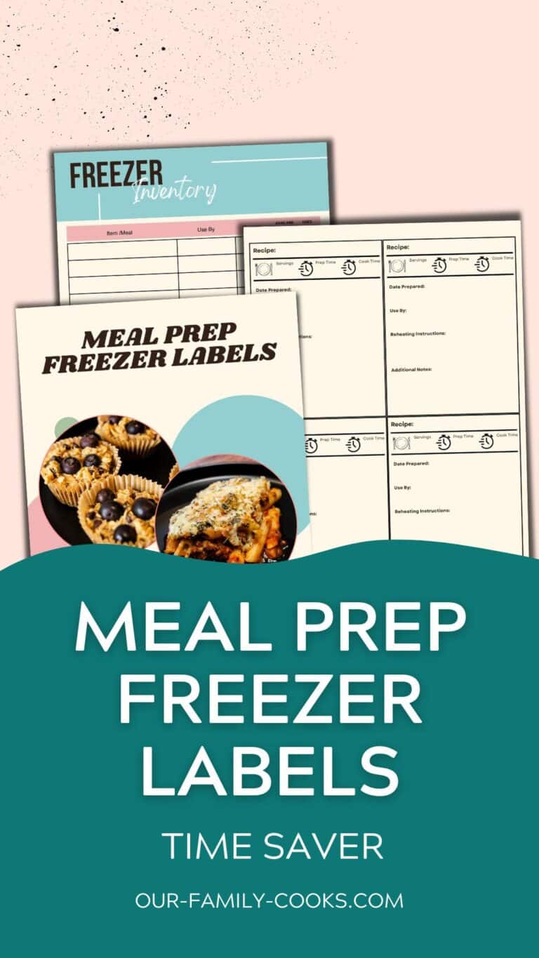 Meal Prep Freezer Labels + Inventory Checklist Pack (Editable ...