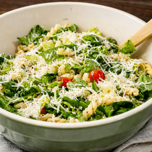 Italian Lettuce Pasta Salad - Our Family Cooks