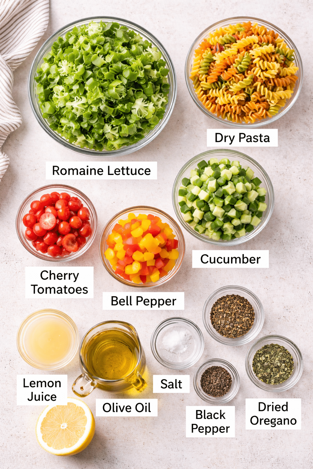 Italian Lettuce Pasta Salad - Our Family Cooks